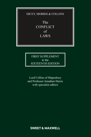 Dicey, Morris & Collins The Conflict of Laws 16ed: 2nd Supplement