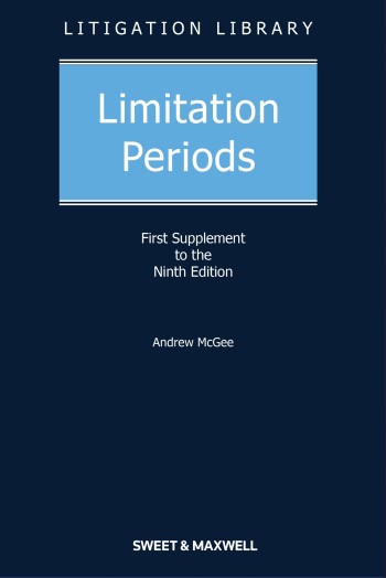Limitation Periods 9th ed: 1st Supplement