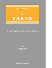 Phipson on Evidence 20th ed: 2nd Supplement