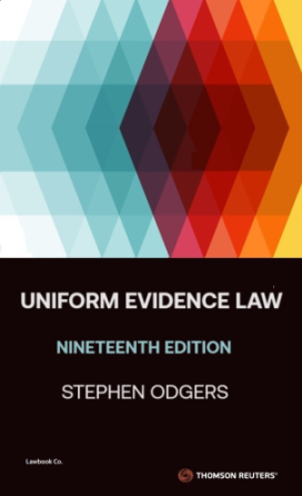 Uniform Evidence Law 19th ed