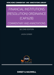 Financial Institutions (Resolution) Ordinance (Cap.628): Commentary ...
