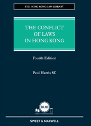 The Conflict of Laws in Hong Kong 4th ed