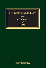 Dicey, Morris & Collins The Conflict of Laws 16th ed with 2nd Supplement